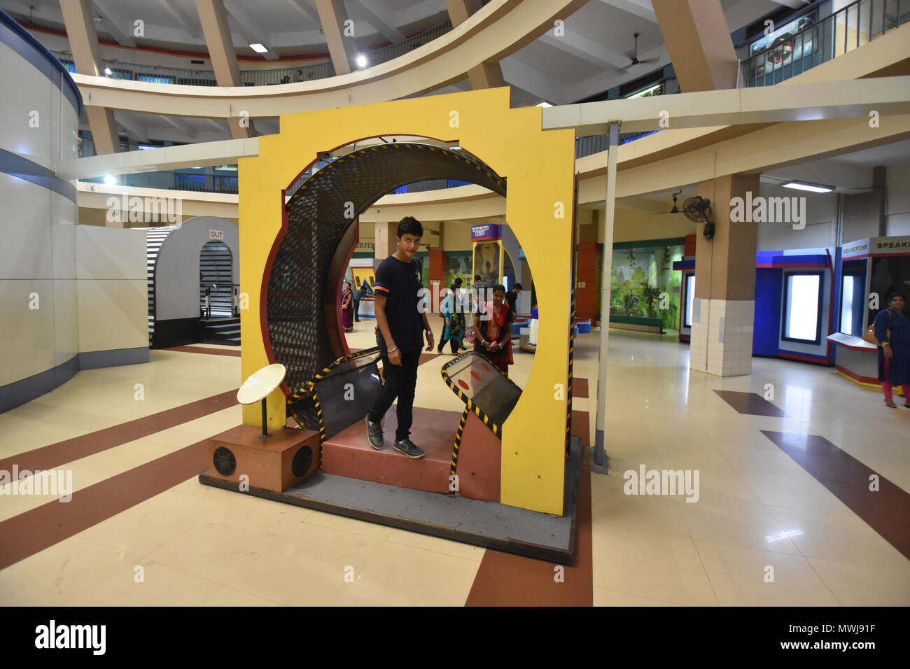 Interactive exhibit at the ground floor of the Dynamotion Hall at ...