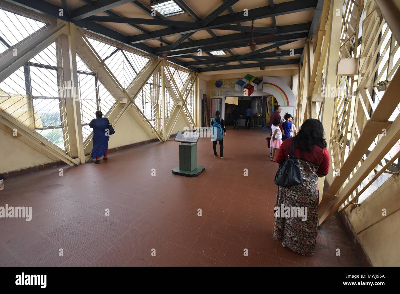 Passage between elevator to gallery of the Dynamotion Hall at Science ...