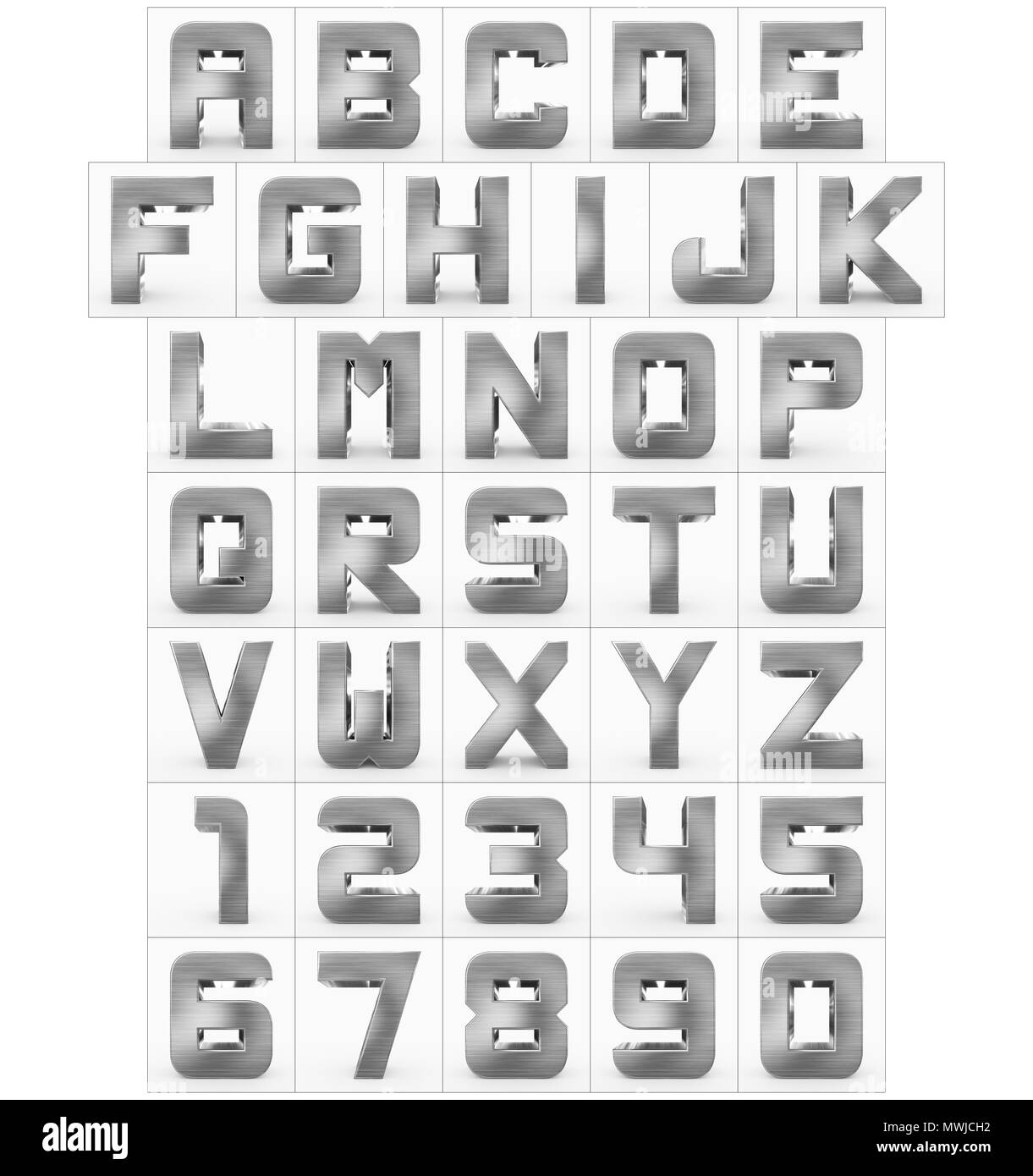 Futuristic letters hi-res stock photography and images - Alamy