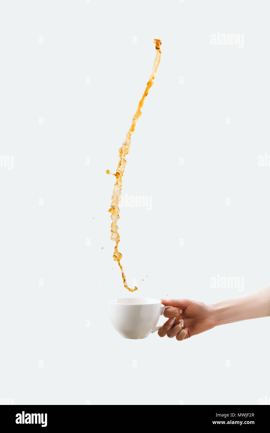Coffee hand splashing hi-res stock photography and images - Alamy