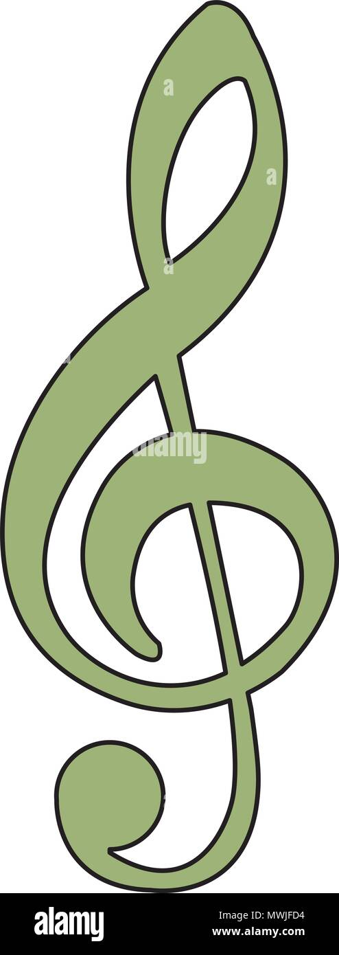 music note melody song image vector illustration Stock Vector Image ...