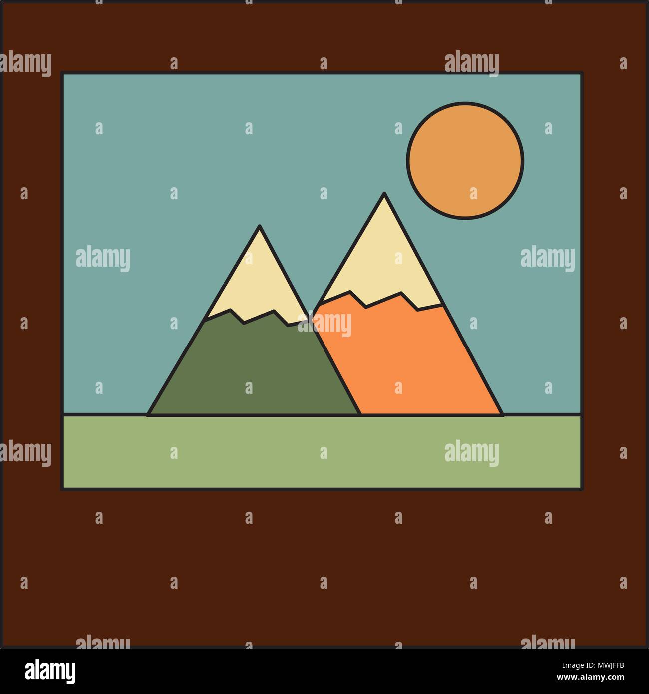 photo picture album image design vector illustration Stock Vector Image ...