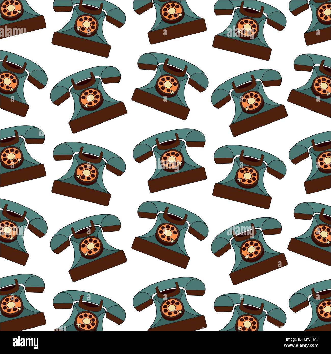 Telephone receiver icon seamless hi-res stock photography and images ...