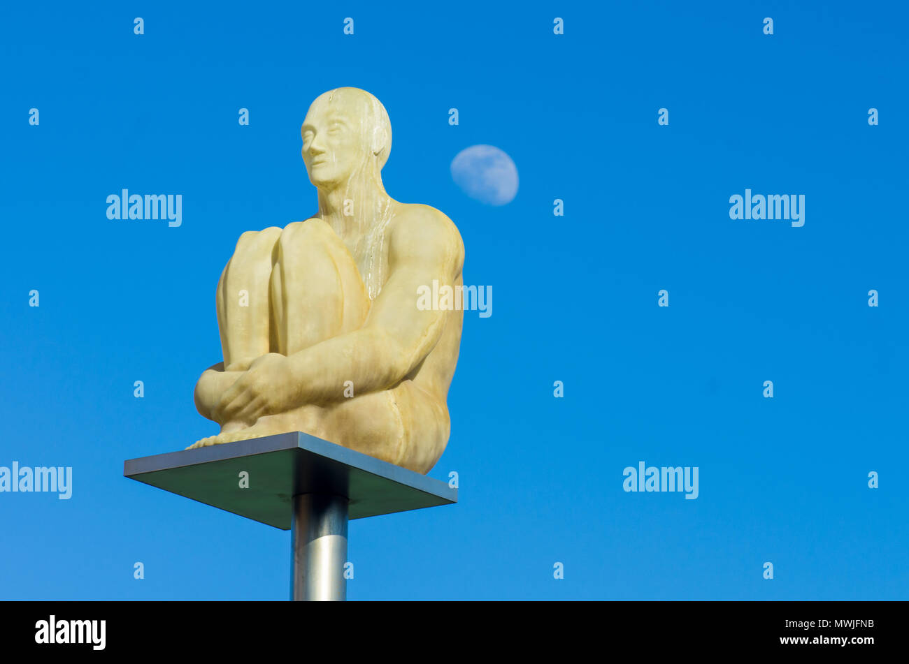NICE,FRANCE-MAY 20: One of the seven statues from "Conversation à Nice ...
