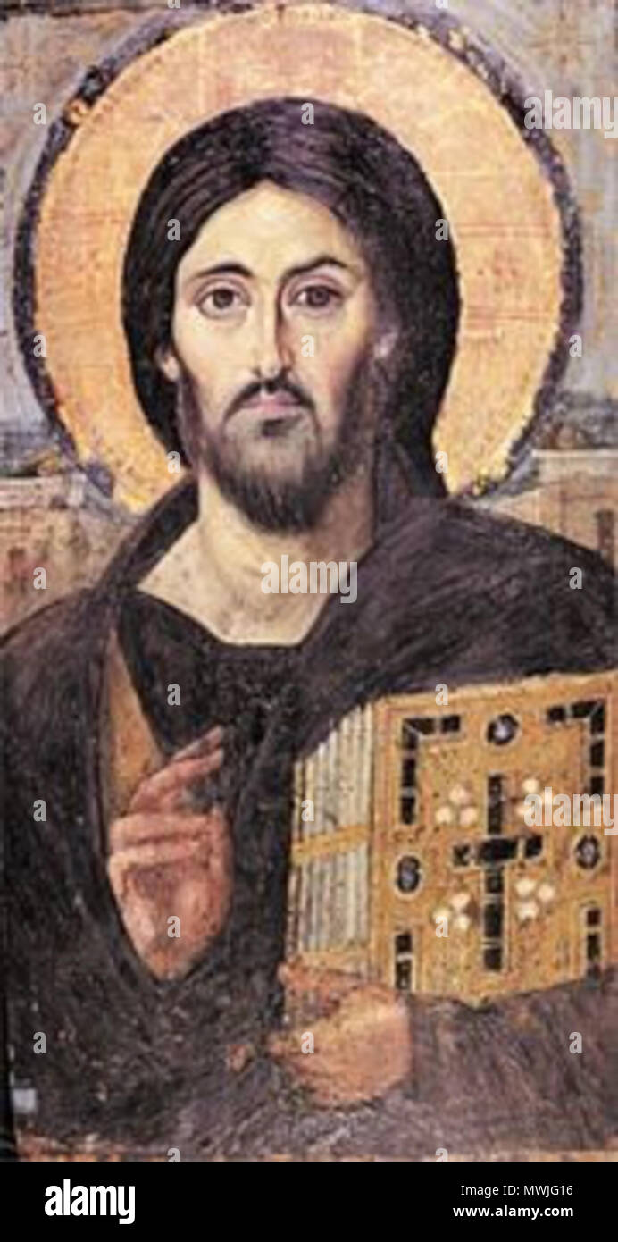 Christ icon sinai 6th century hi-res stock photography and images - Alamy