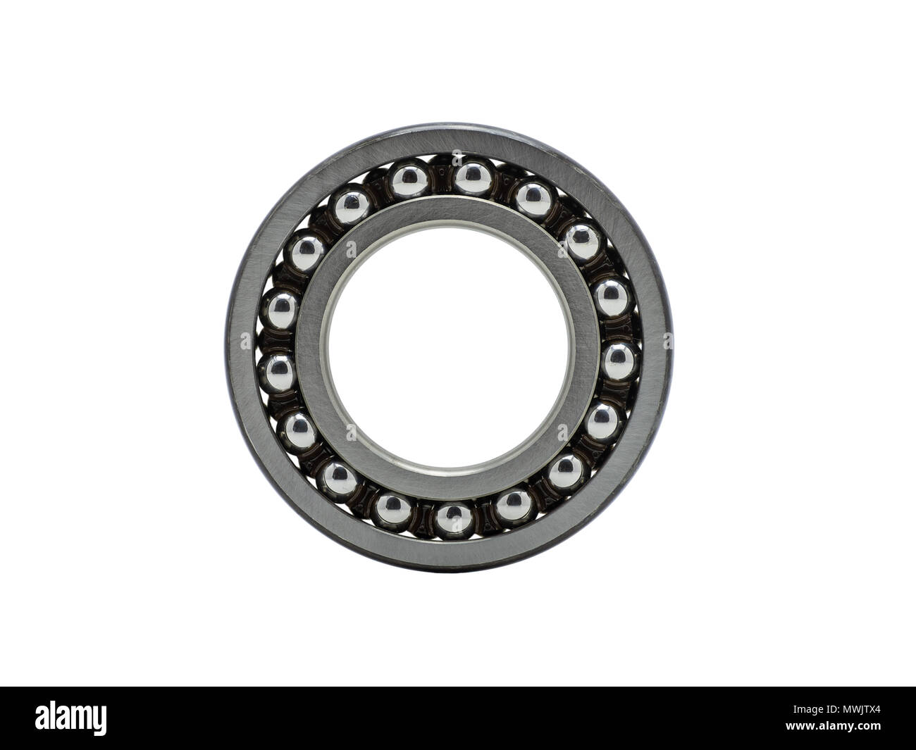 Ball bearing close up, on white background with clipping path Stock ...
