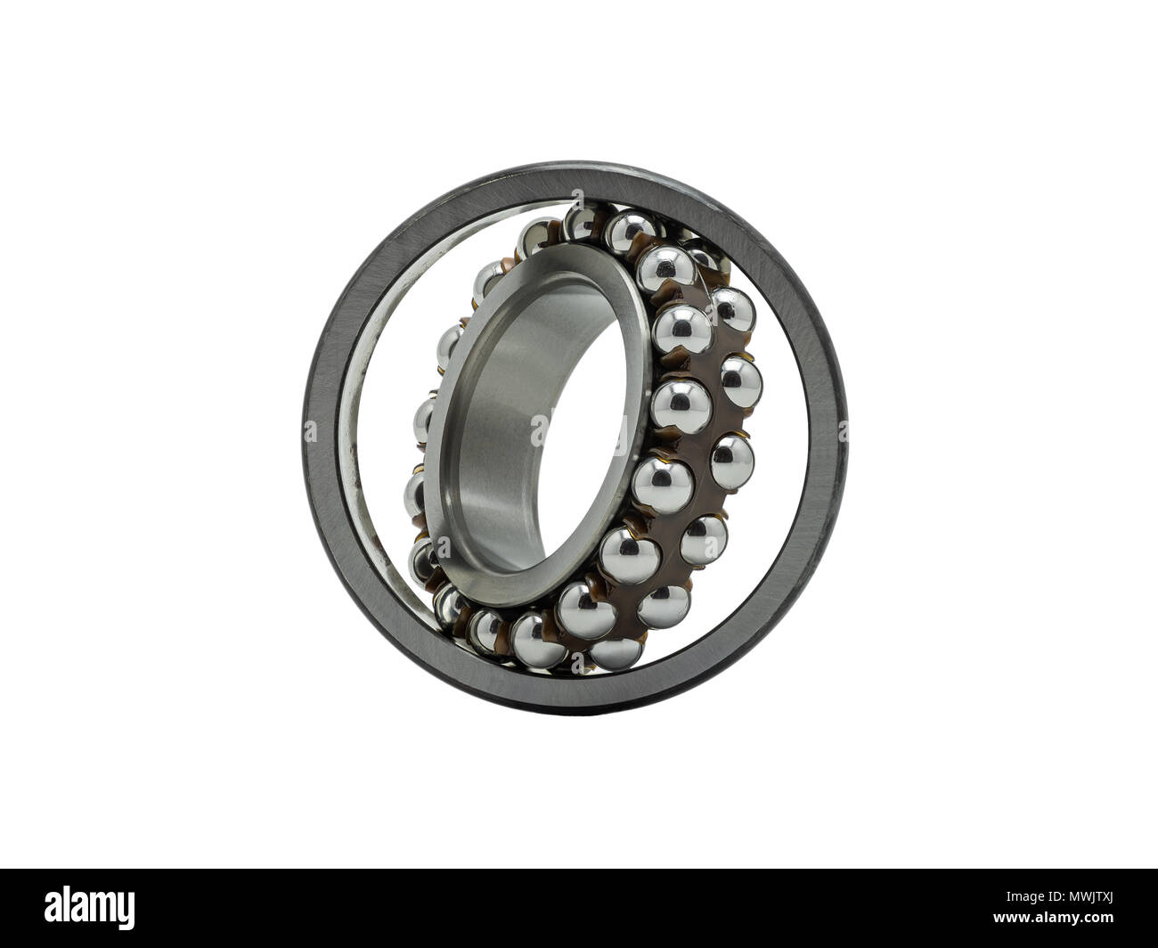 Ball bearing close up, on white background with clipping path Stock ...