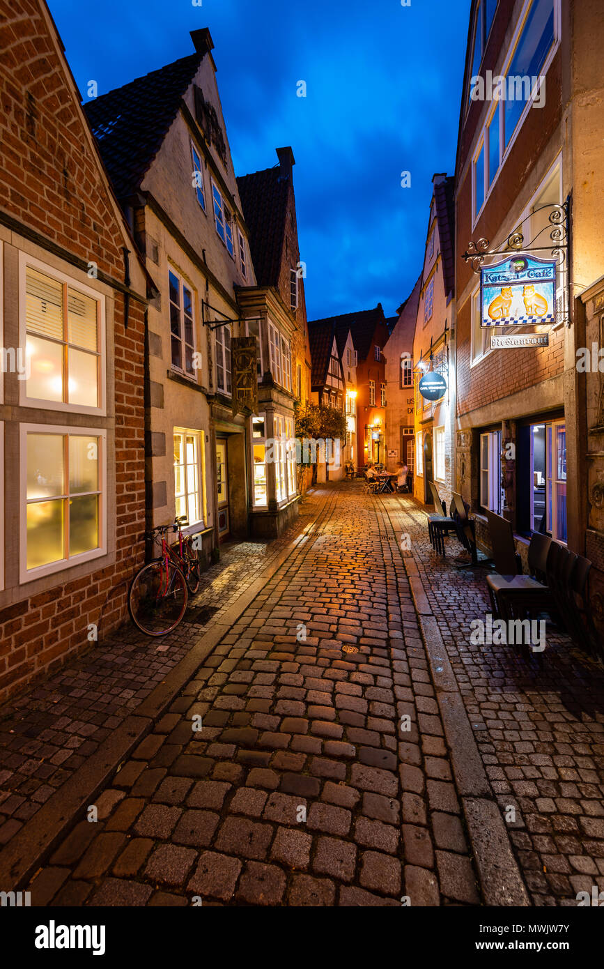 Schnoor is a neighbourhood in the medieval centre of the German city of ...