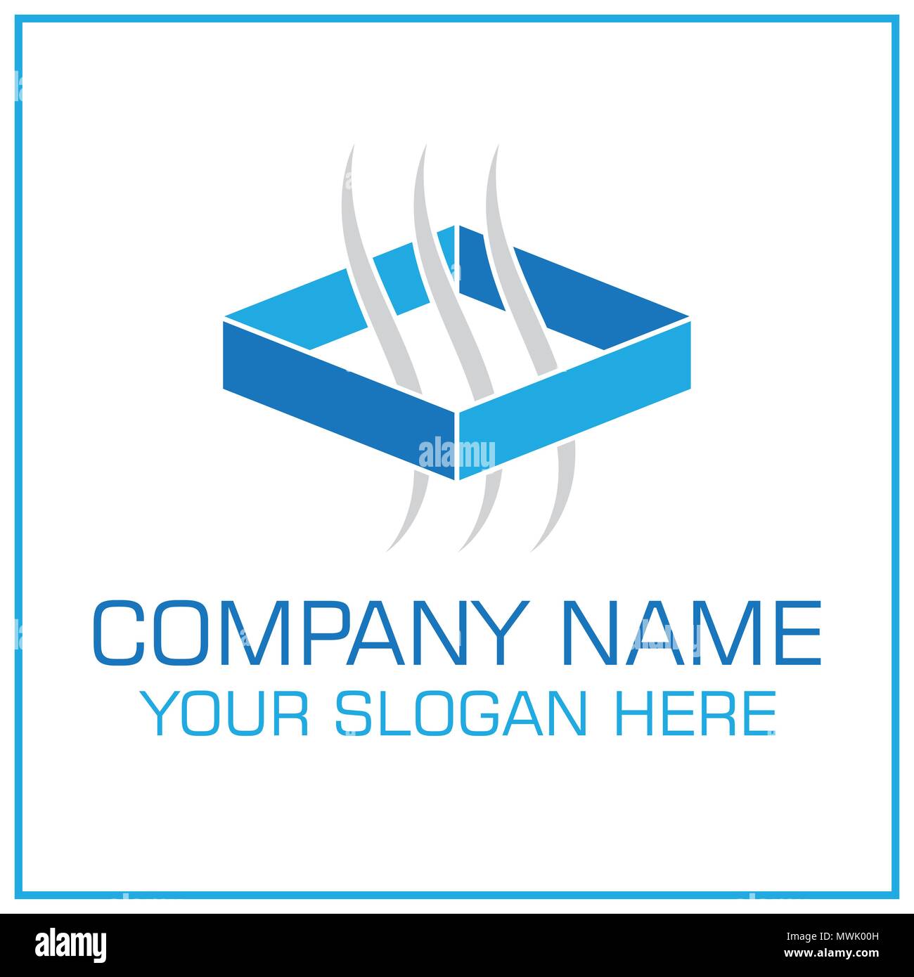 Ventilation / Air Transfer System Vector Logo for Conditioning Company ...