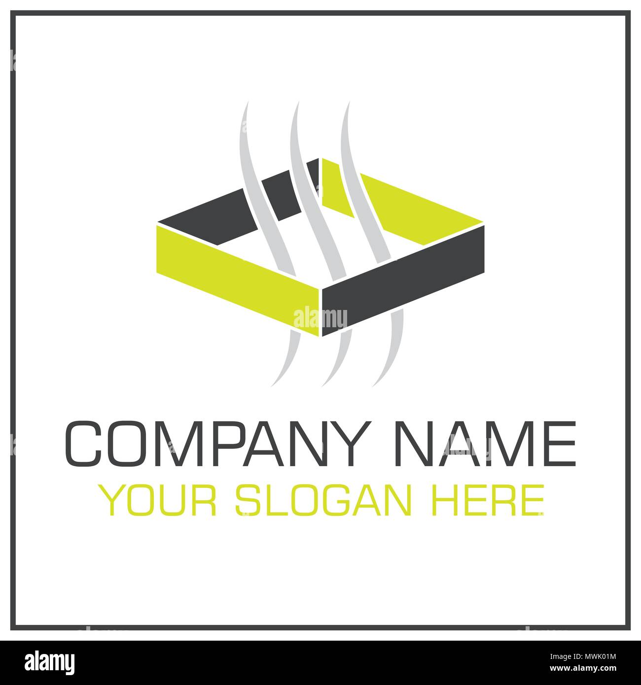 Ventilation / Air Transfer System Vector Logo for Conditioning Company ...