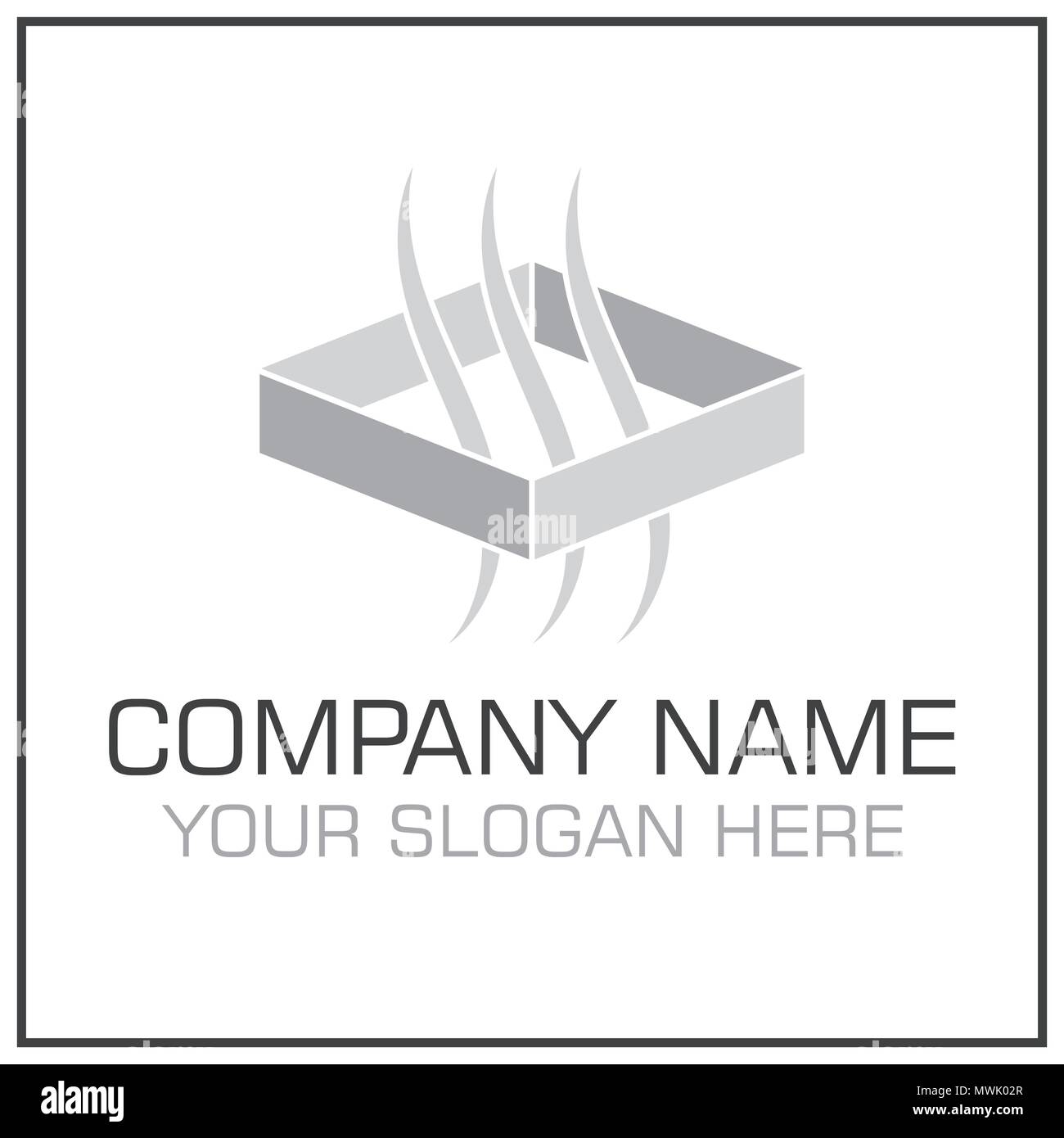 Ventilation / Air Transfer System Vector Logo for Conditioning Company ...