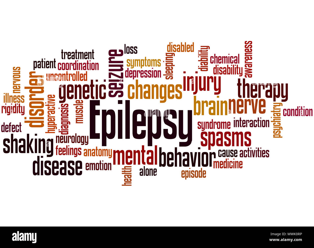 Epilepsy word hi-res stock photography and images - Alamy