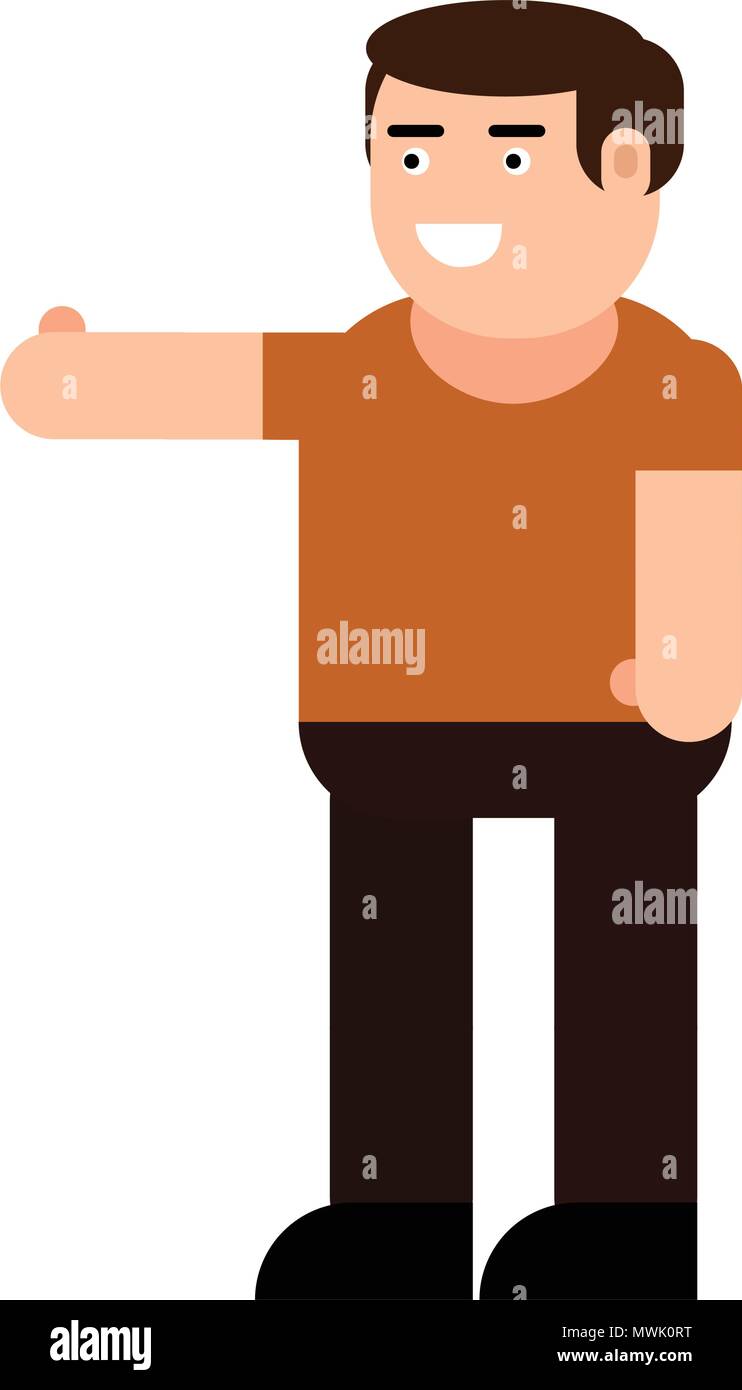 Contented man icon, isolated on white background Stock Vector Image ...