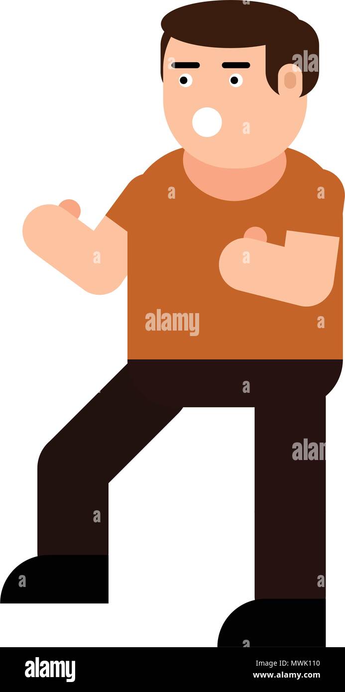 Scared man Stock Vector Images - Alamy