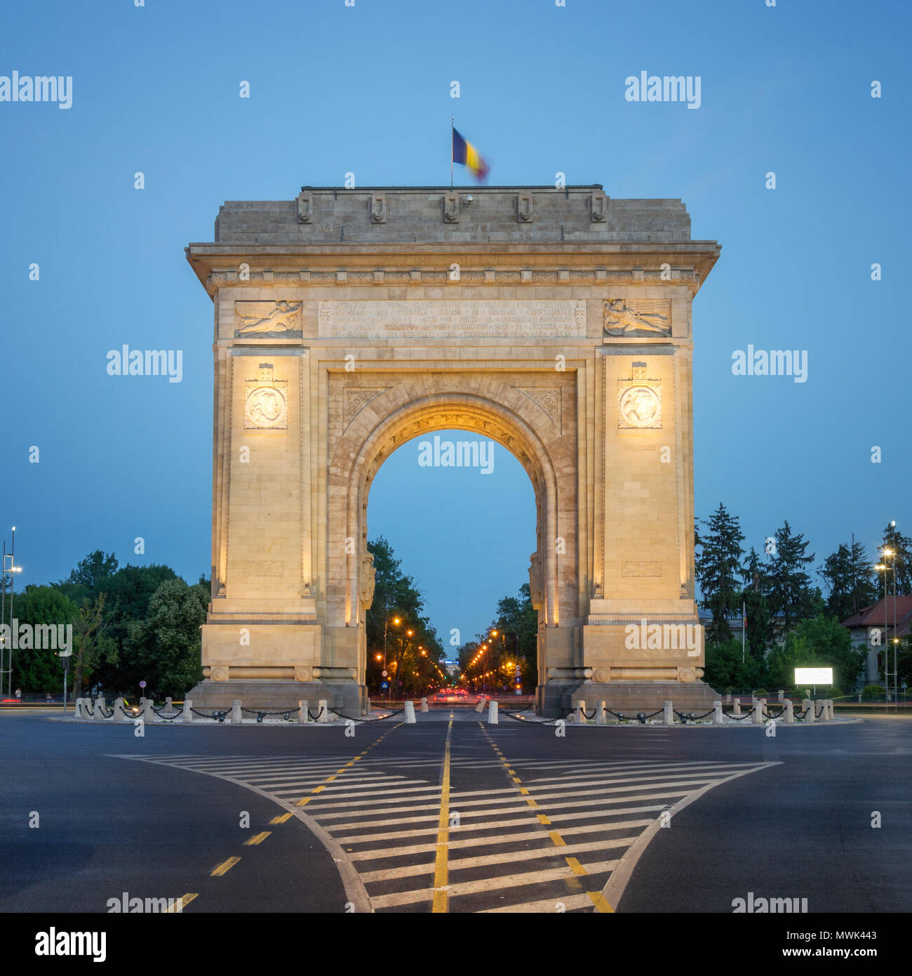 Arch triumph bucharest romania hi-res stock photography and images - Alamy