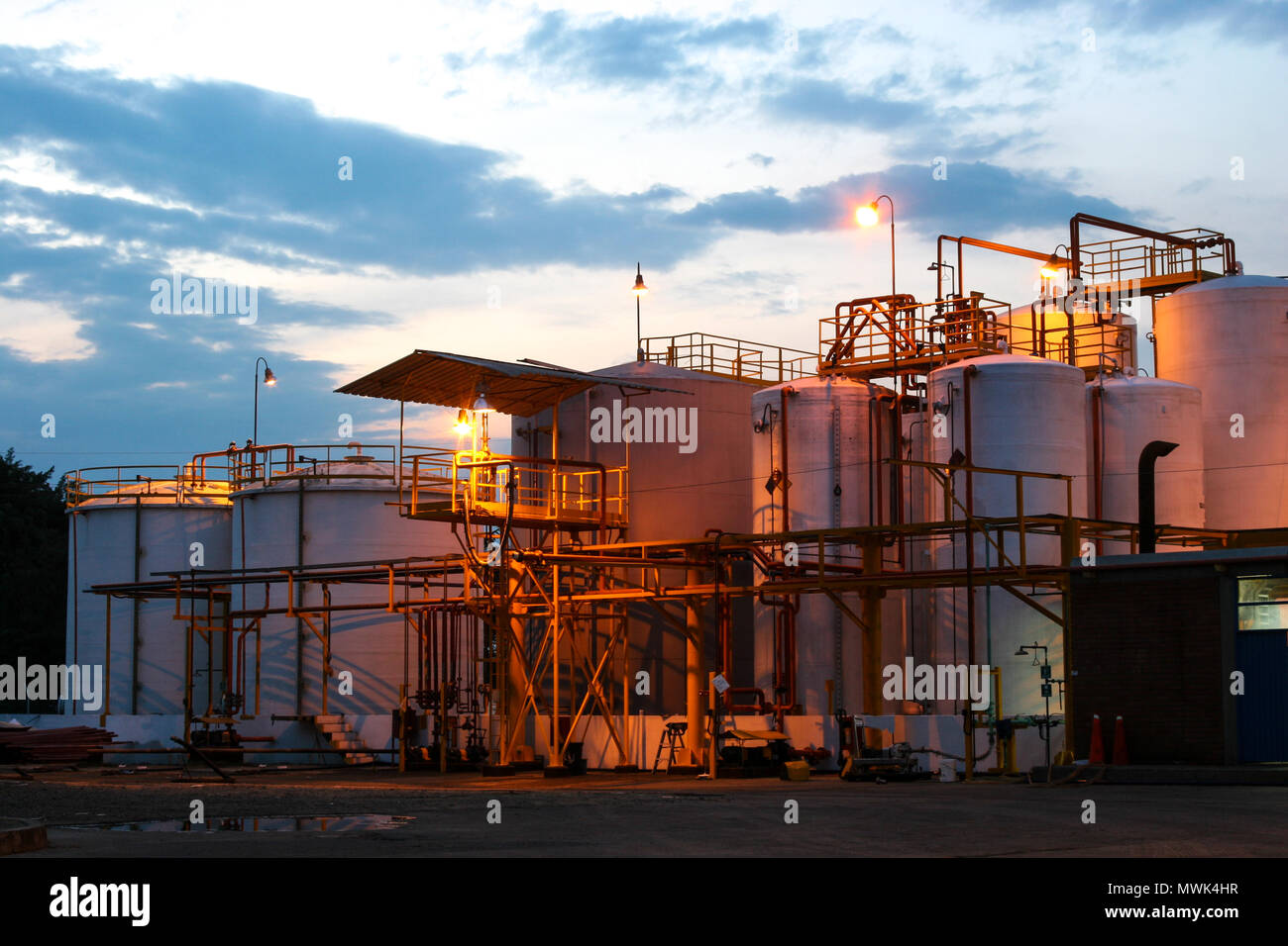 Chemical Industry, Storage Tank In Industrial Plant Stock Photo - Alamy