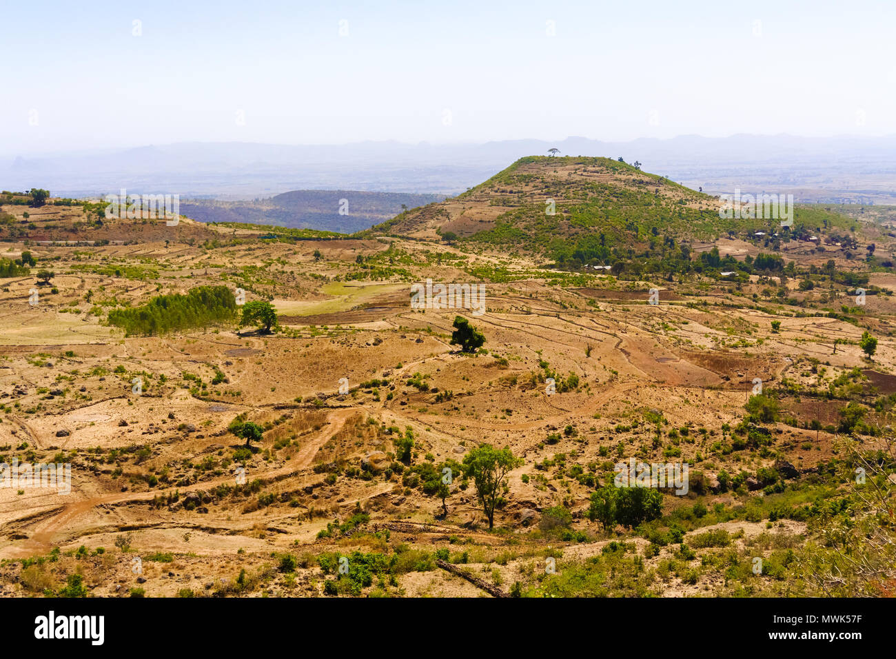 Landscape in Ethiopia near Addis Zemen Stock Photo - Alamy