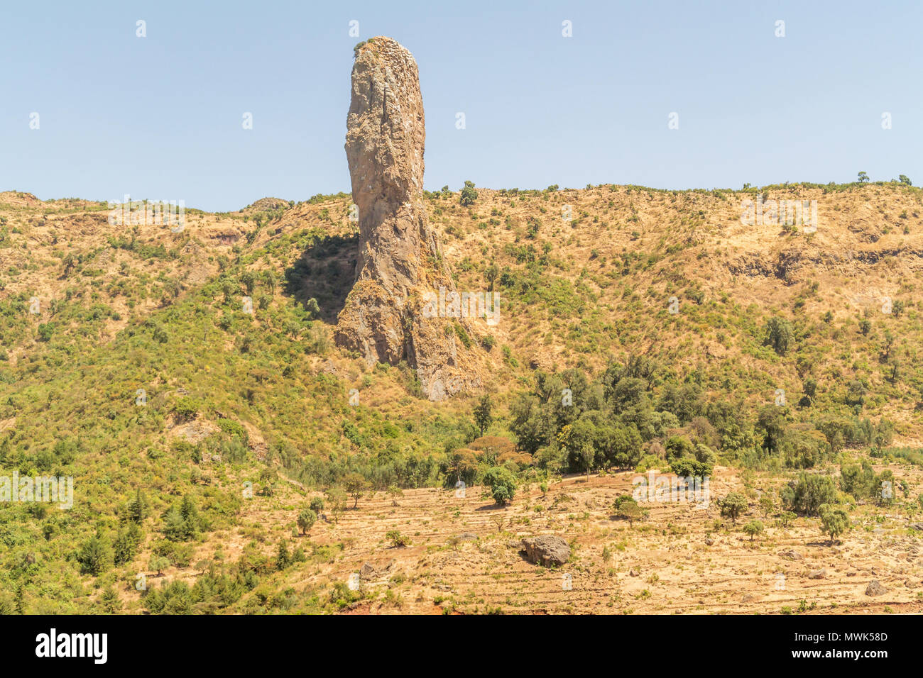 Landscape in Ethiopia near Addis Zemen Stock Photo - Alamy