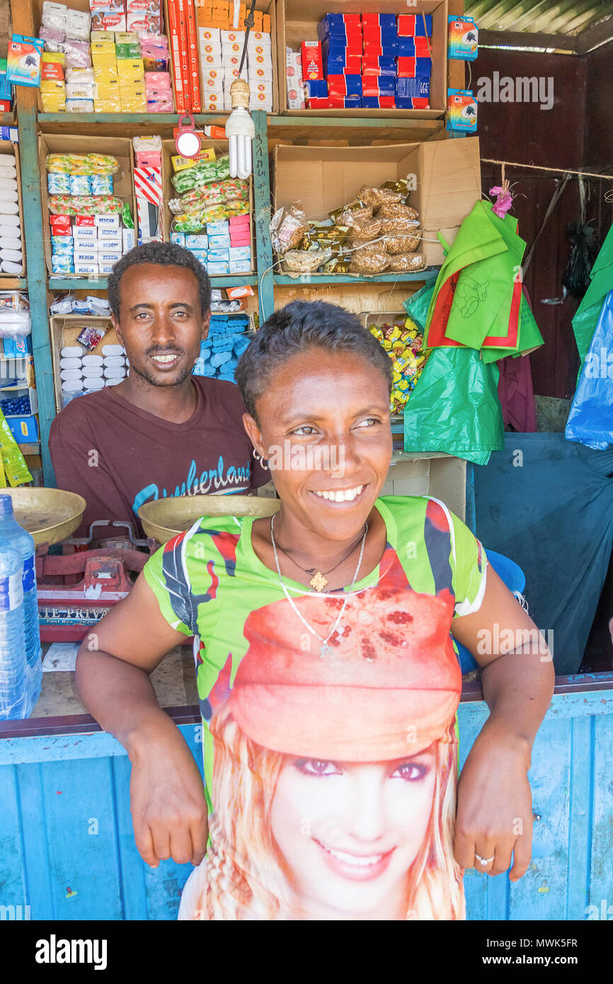 Addis Zemen, Ethiopia - February 10, 2015: Close up picture of the ...
