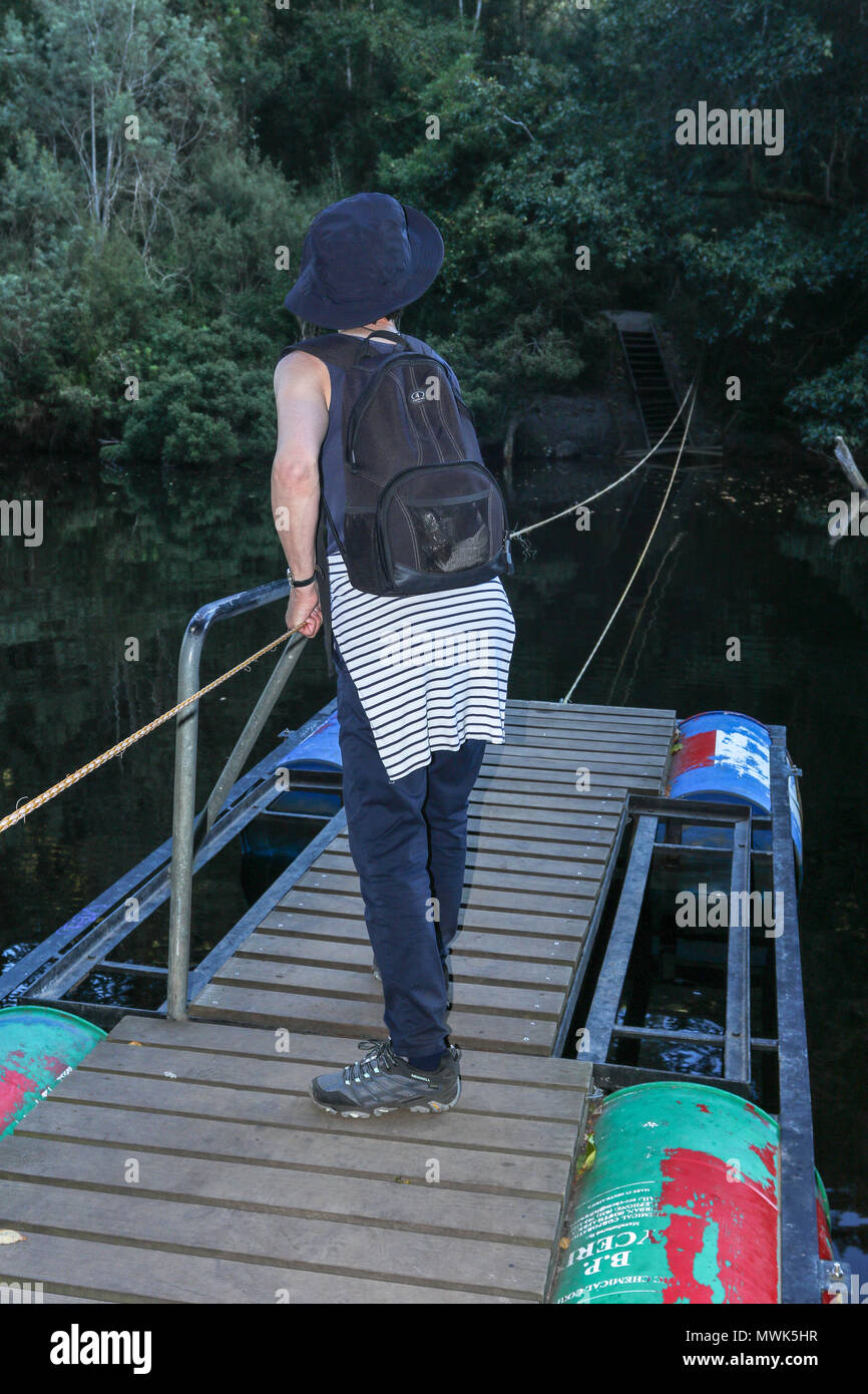 Lady on raft hi-res stock photography and images - Alamy