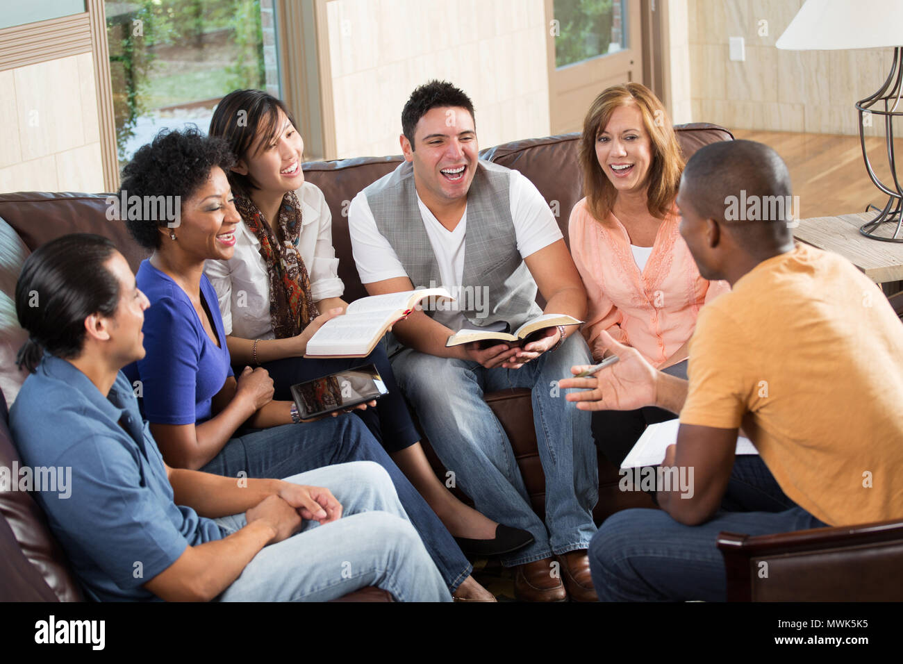 Diverse group of people learning and studing together Stock Photo - Alamy
