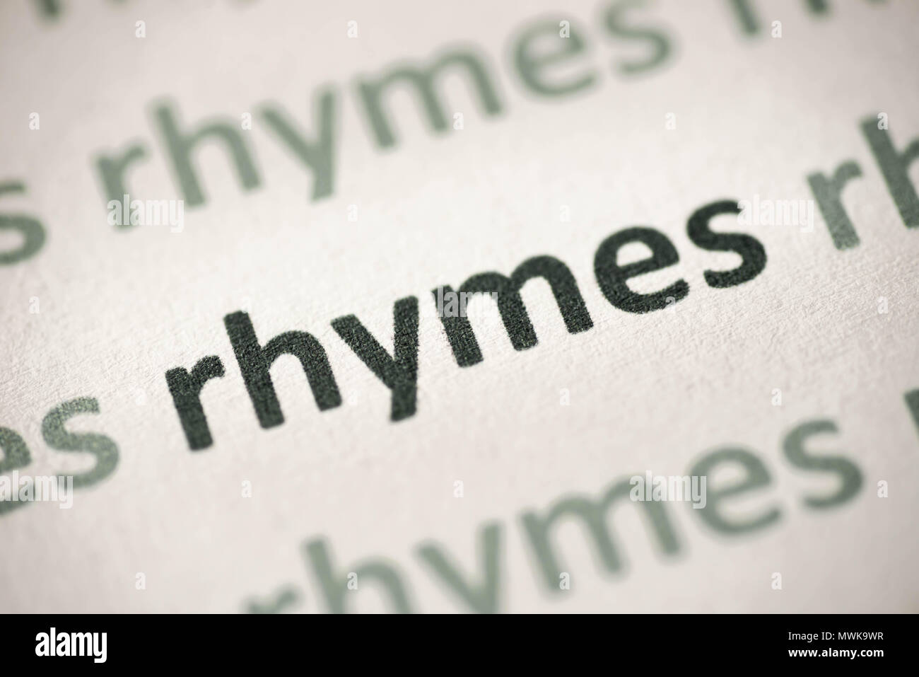 Rhyme dictionary hi-res stock photography and images - Alamy