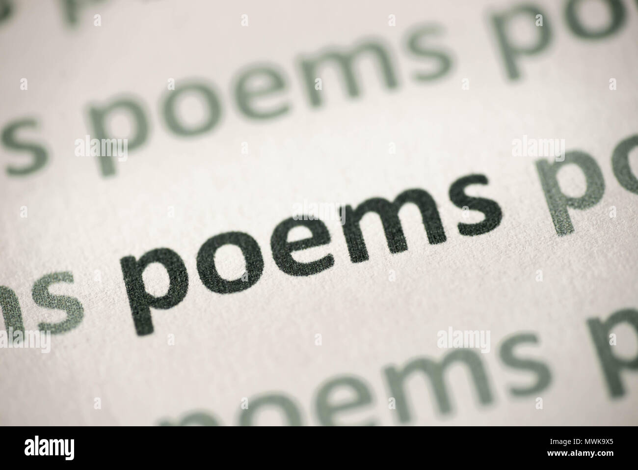 English poems hi-res stock photography and images - Alamy