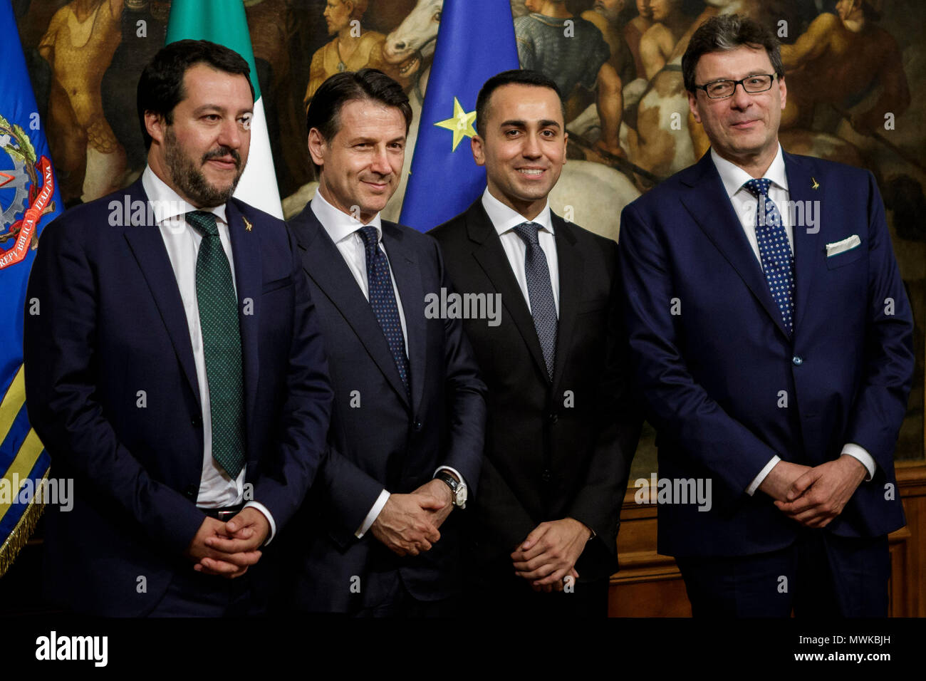 Rome, Italy. 01st June, 2018. New Italian Prime Minister Giuseppe Conte ...