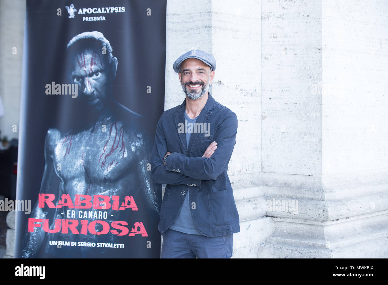 Rome, Italy. 01st June, 2018. Italian actor Riccardo De Filippis during ...