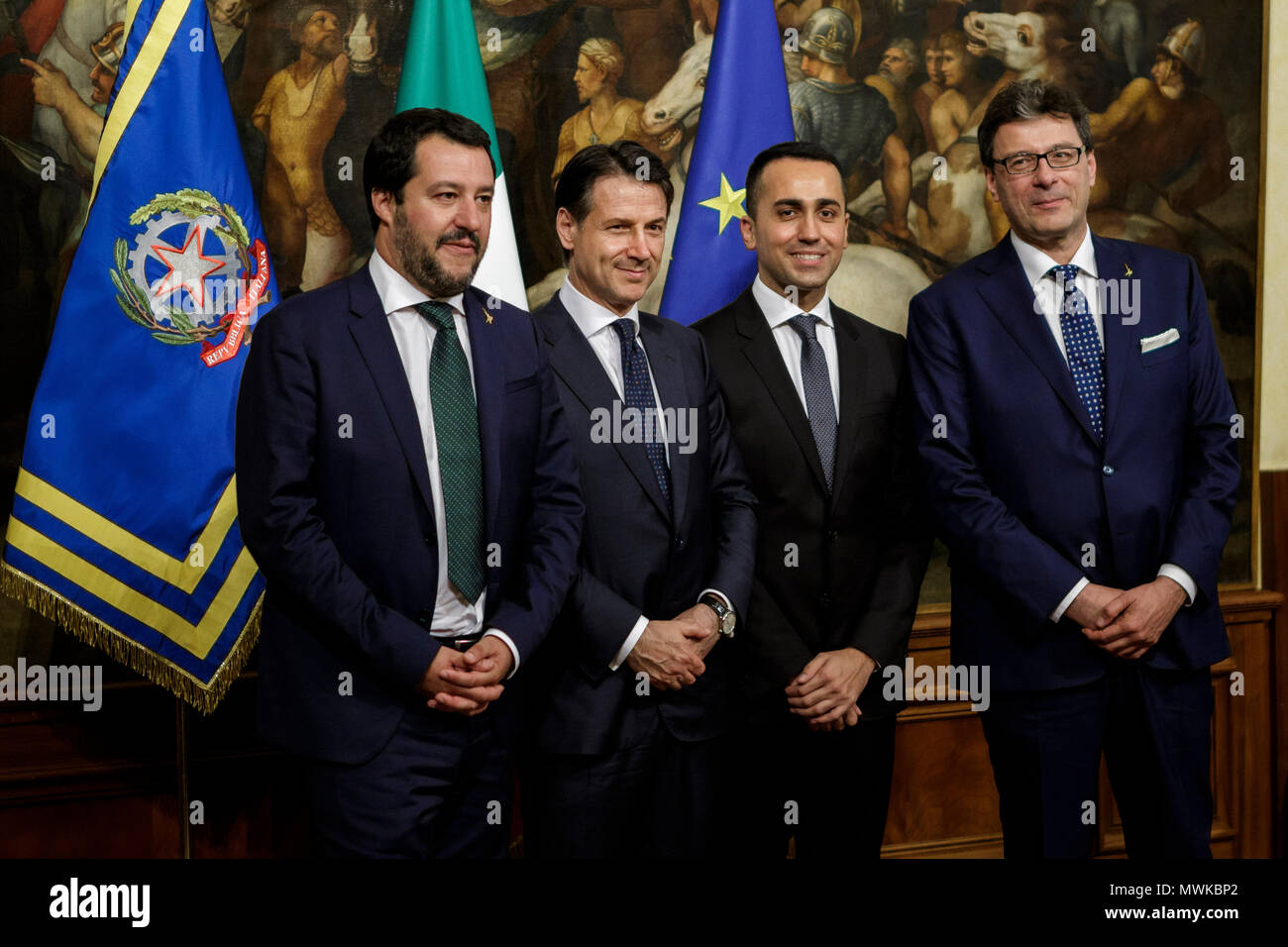 Rome, Italy. 01st June, 2018. New Italian Prime Minister Giuseppe Conte ...