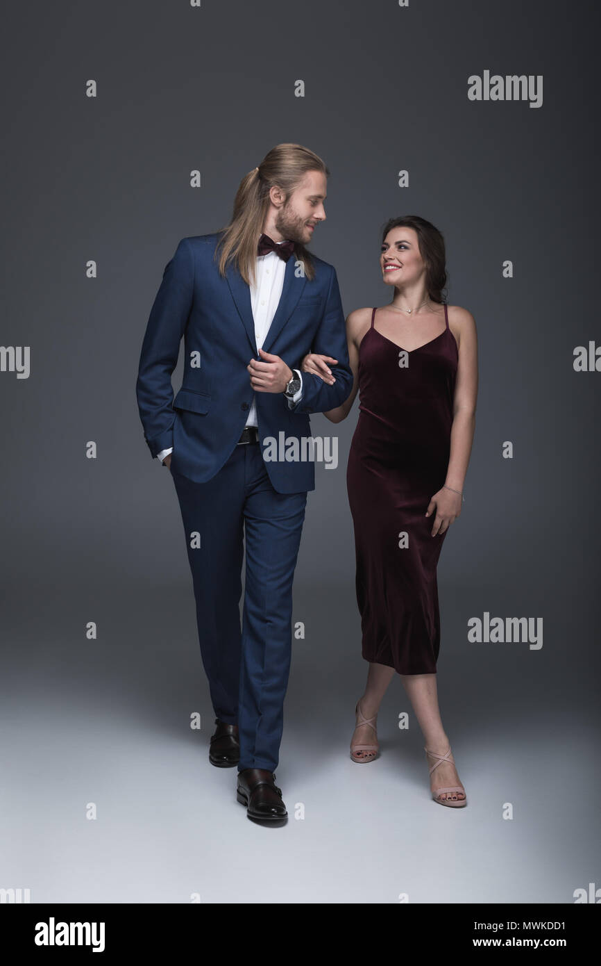 Black tie event walking people hi-res stock photography and images - Alamy
