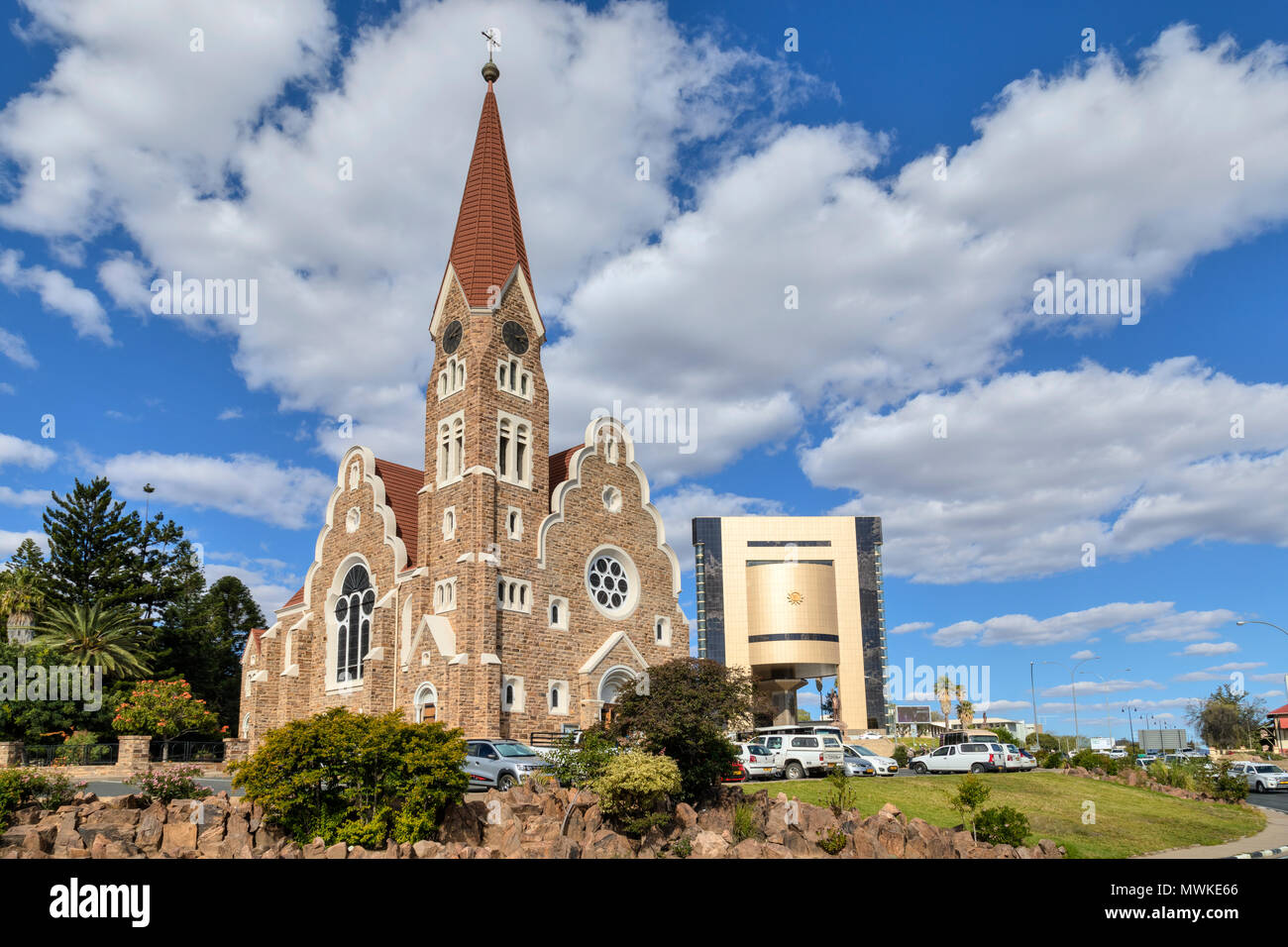 Windhoek, Christuskirche, Namibia, Africa Stock Photo - Alamy