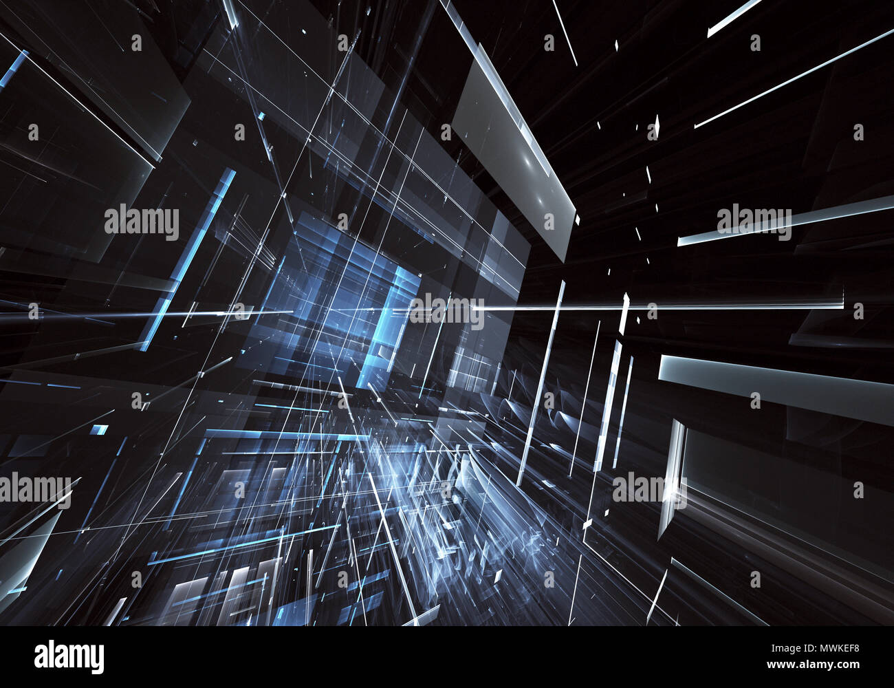 Abstract future technology background - computer-generated 3D image ...