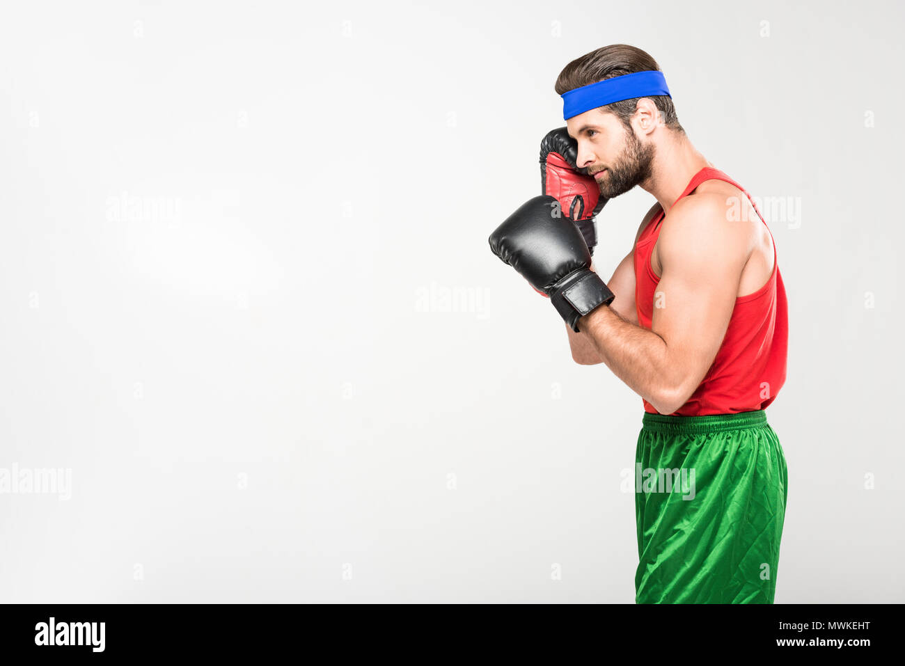 Retro sportsman in boxing hi-res stock photography and images - Alamy