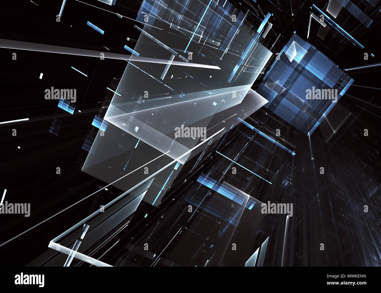 Abstract future technology background - computer-generated 3D image ...