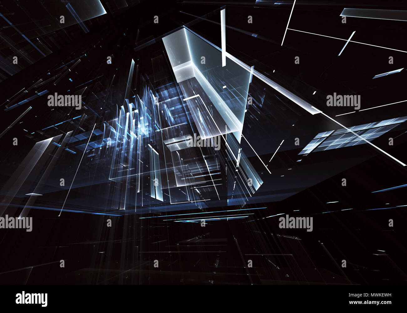 Abstract future technology background - computer-generated 3D image ...