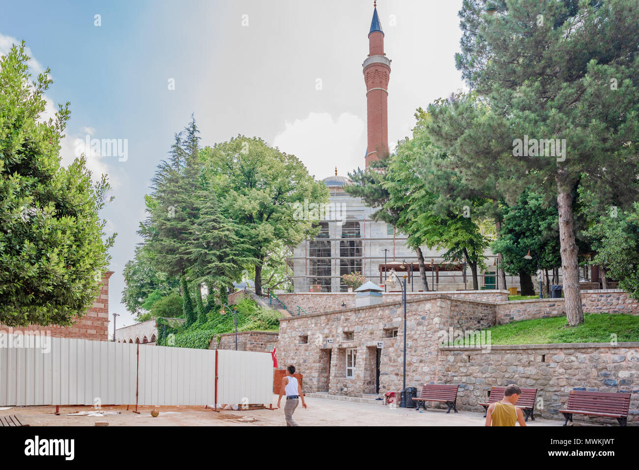 View of Yildirim Bayezid complex,a mosque complex complex built by ...