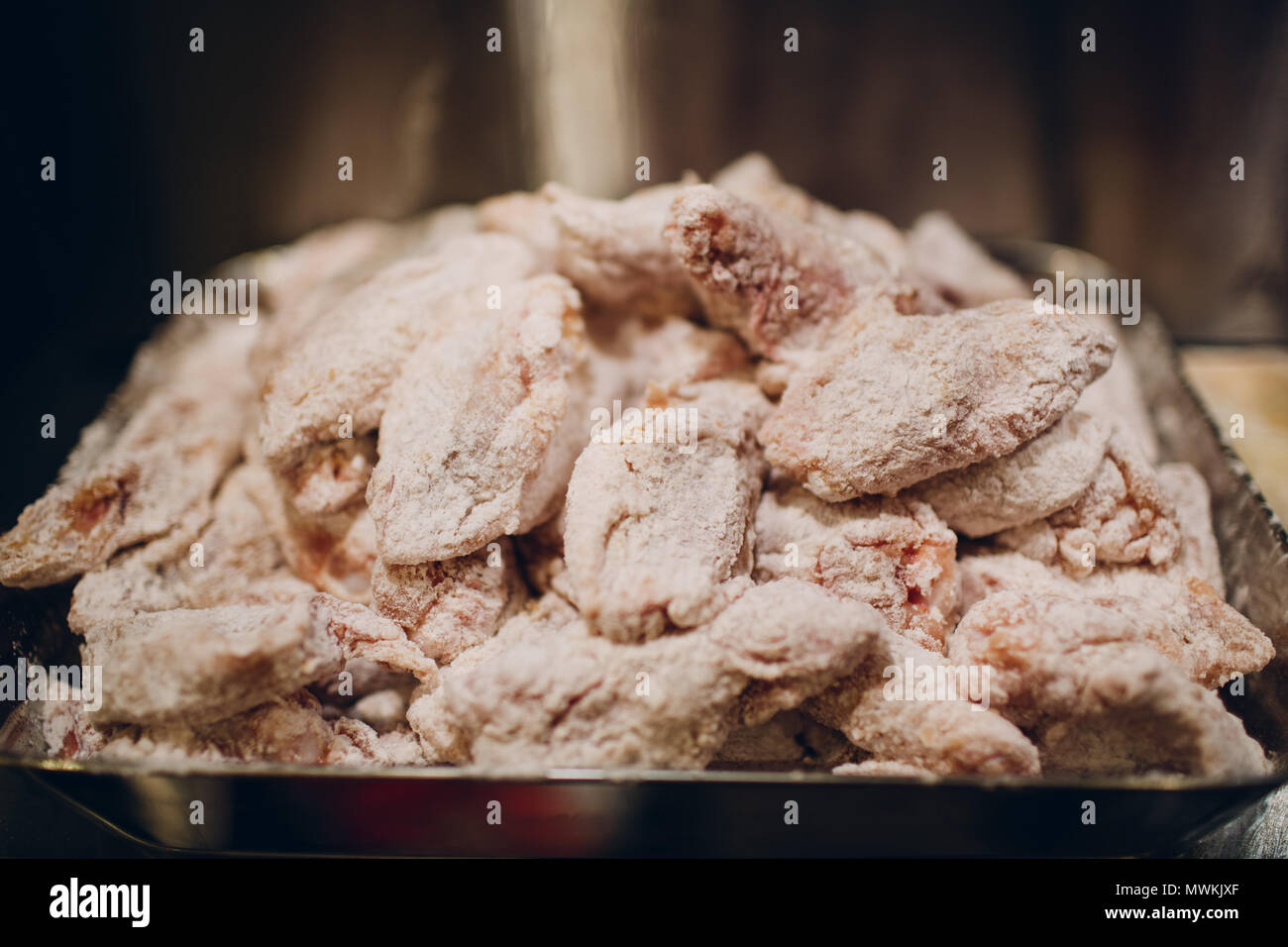 Food court concept. Grilled chicken Stock Photo - Alamy