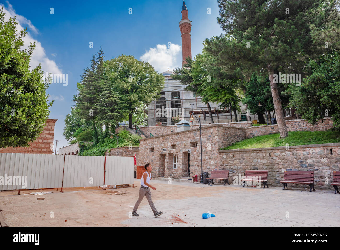 View of Yildirim Bayezid complex,a mosque complex complex built by ...