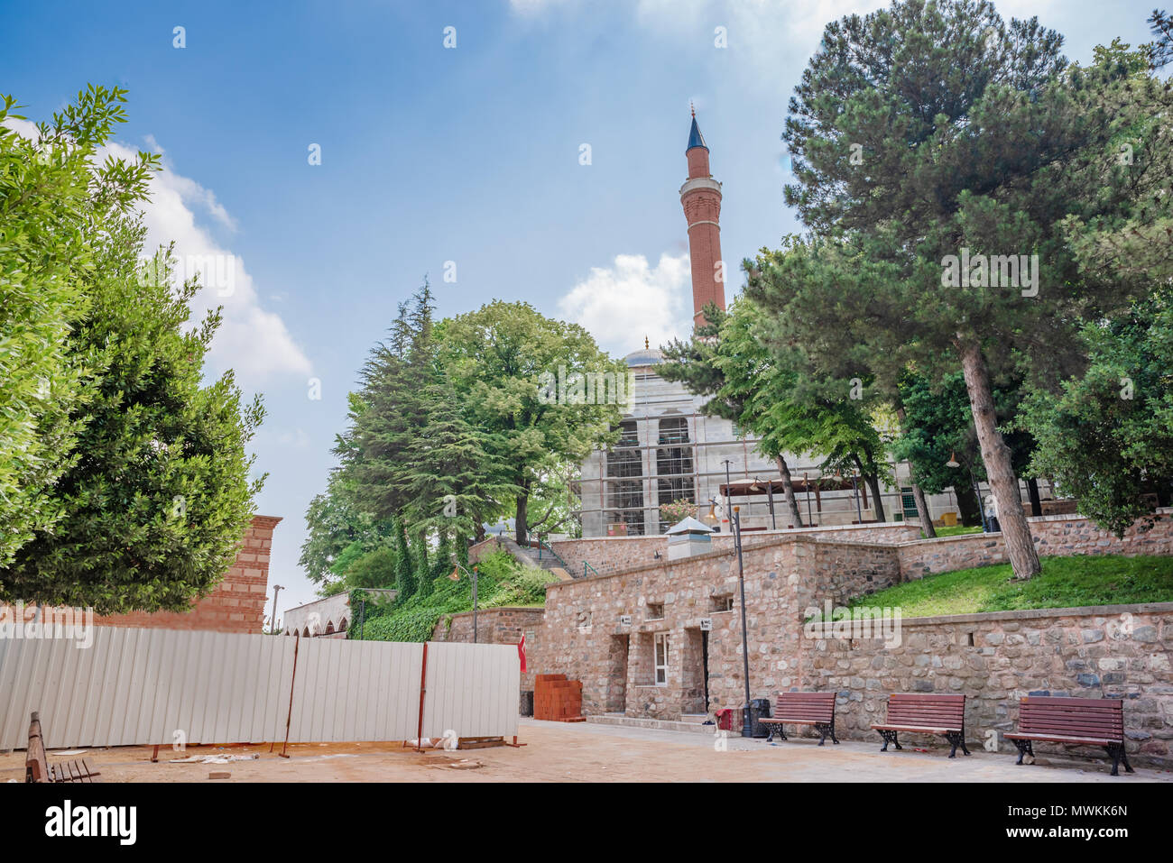 View of Yildirim Bayezid complex,a mosque complex complex built by ...