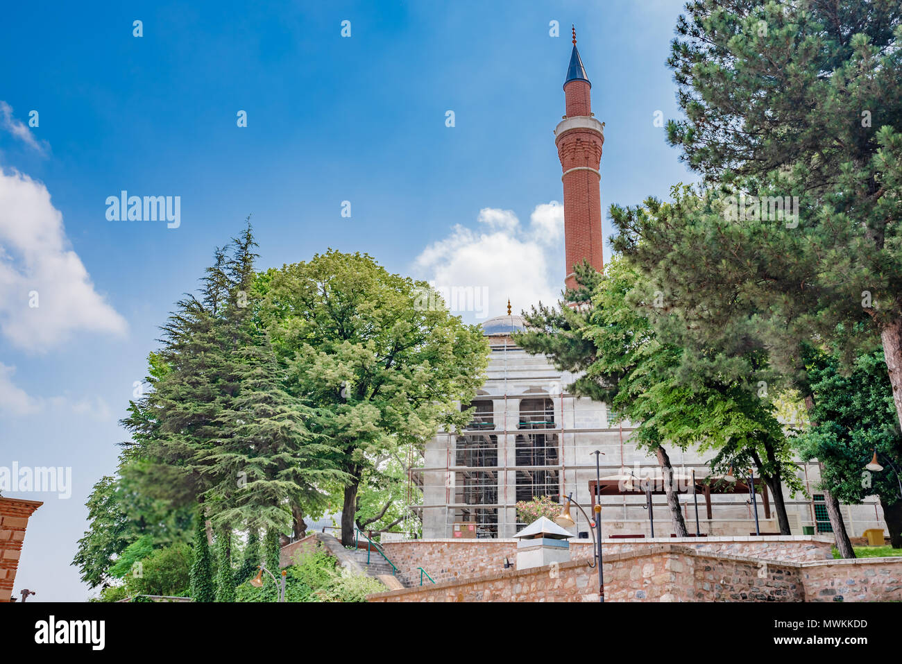 View of Yildirim Bayezid complex,a mosque complex complex built by ...
