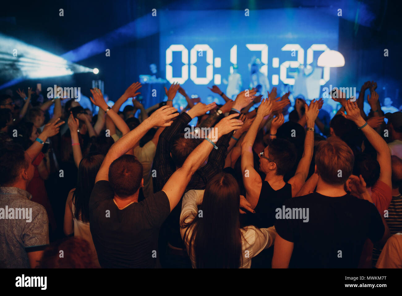 Hands up dj hi-res stock photography and images - Alamy