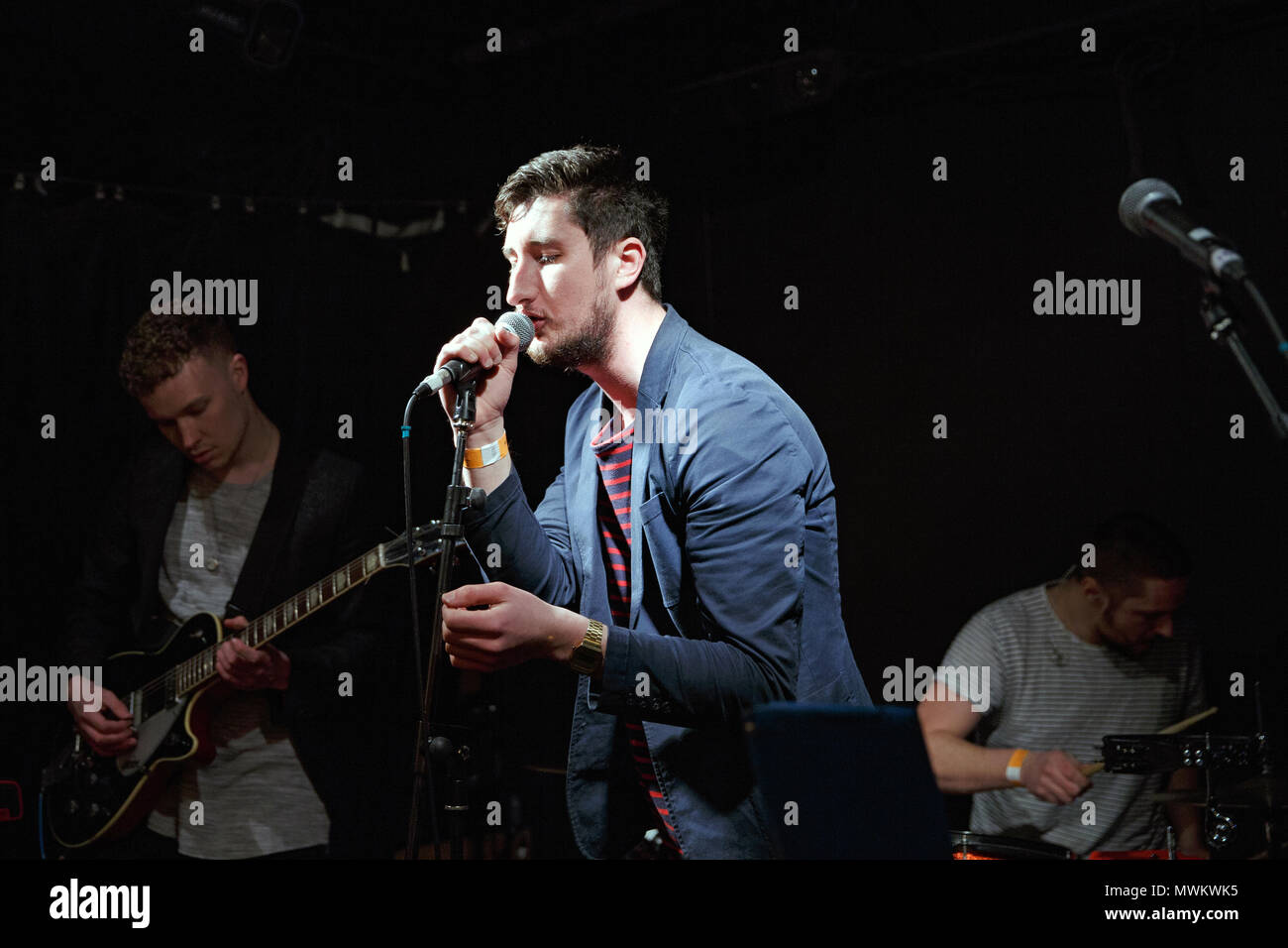 Electropop band April Towers (Alex Noble, Charlie Burley, John Anthony ...