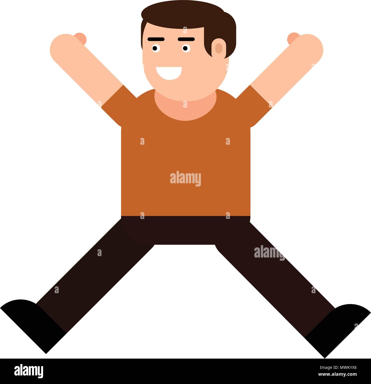 Happy man icon hi-res stock photography and images - Alamy