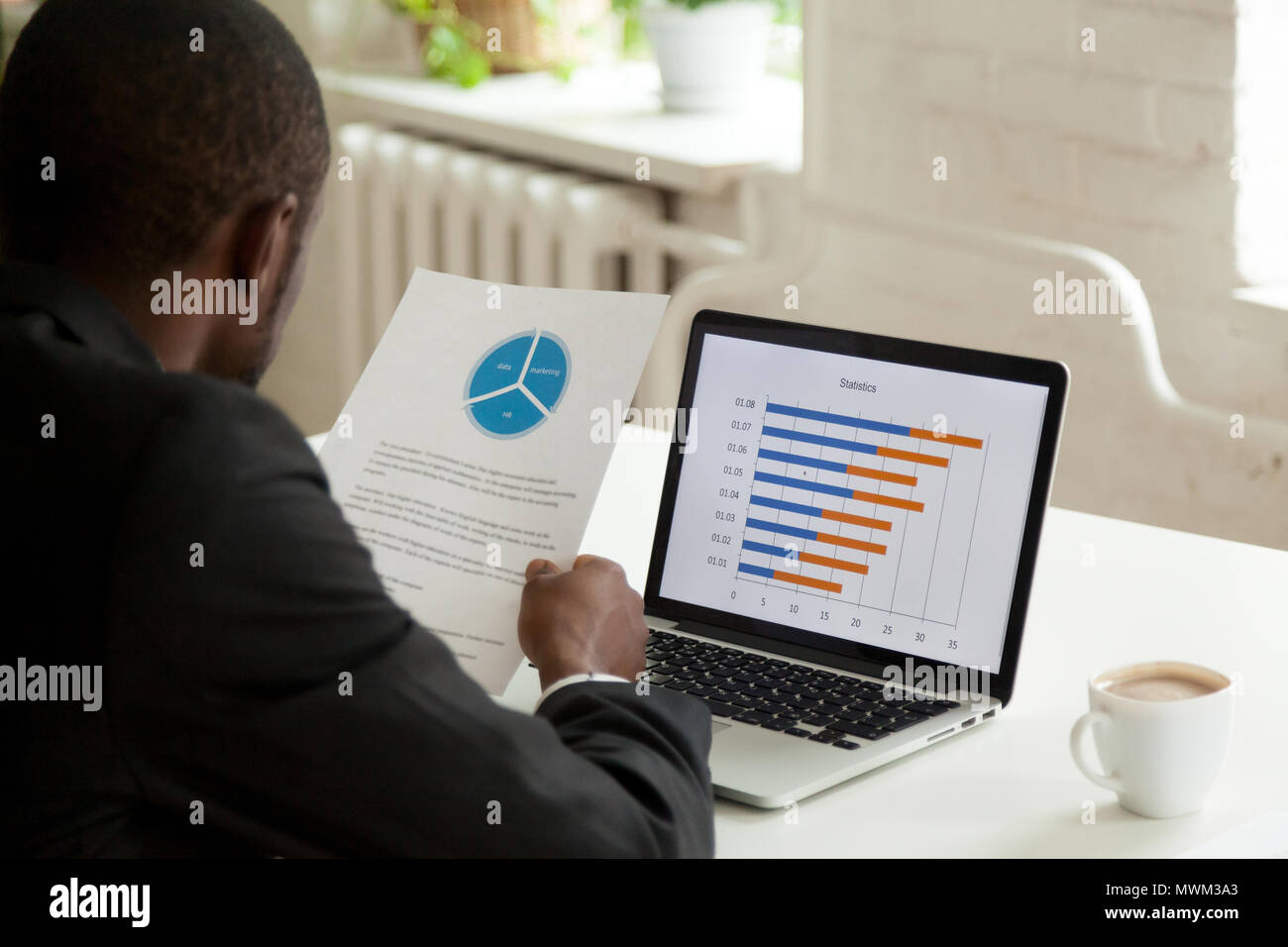 Analyzing financial data businessman on hi-res stock photography and ...