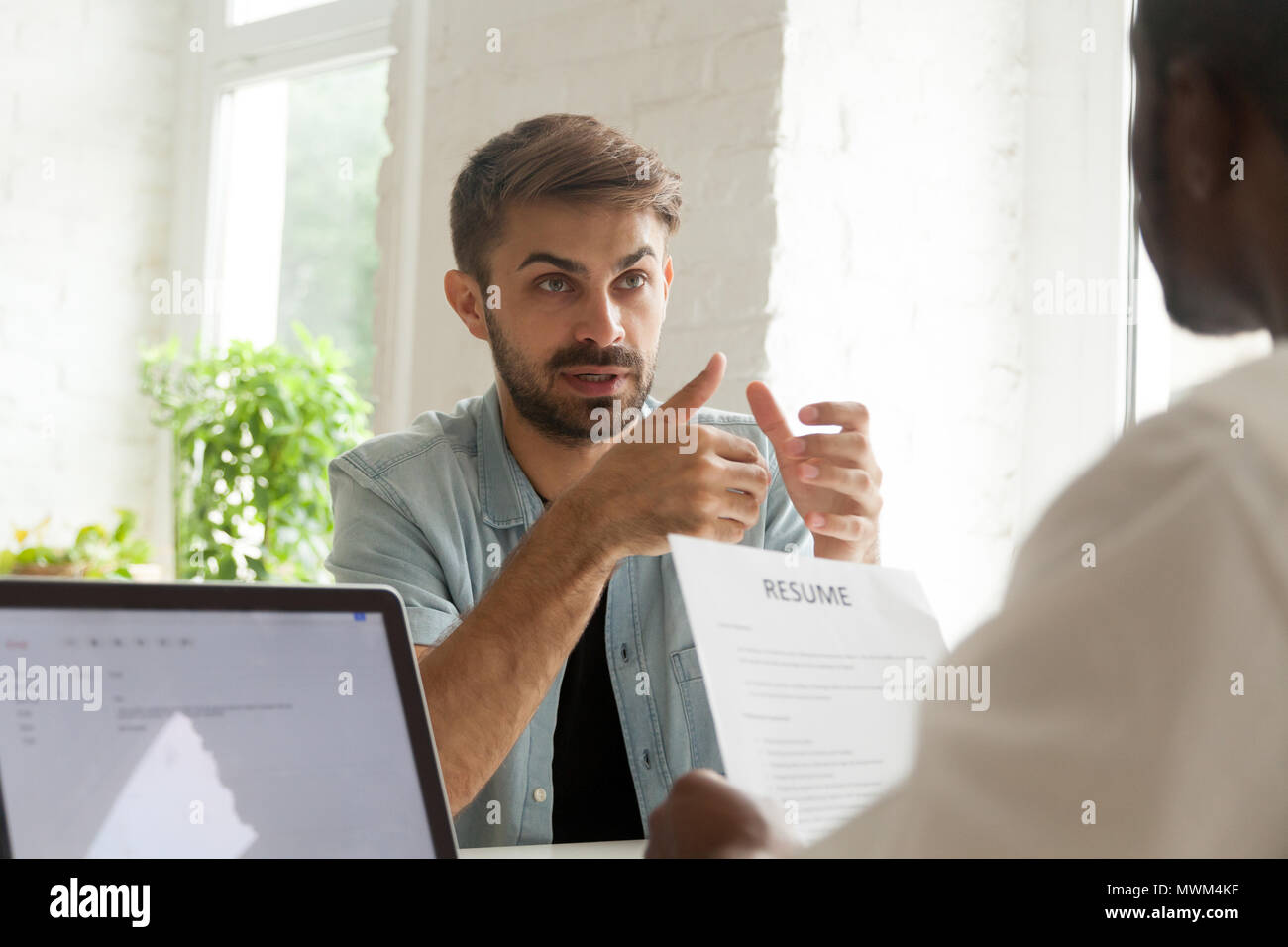 Talking about their experience hi-res stock photography and images - Alamy