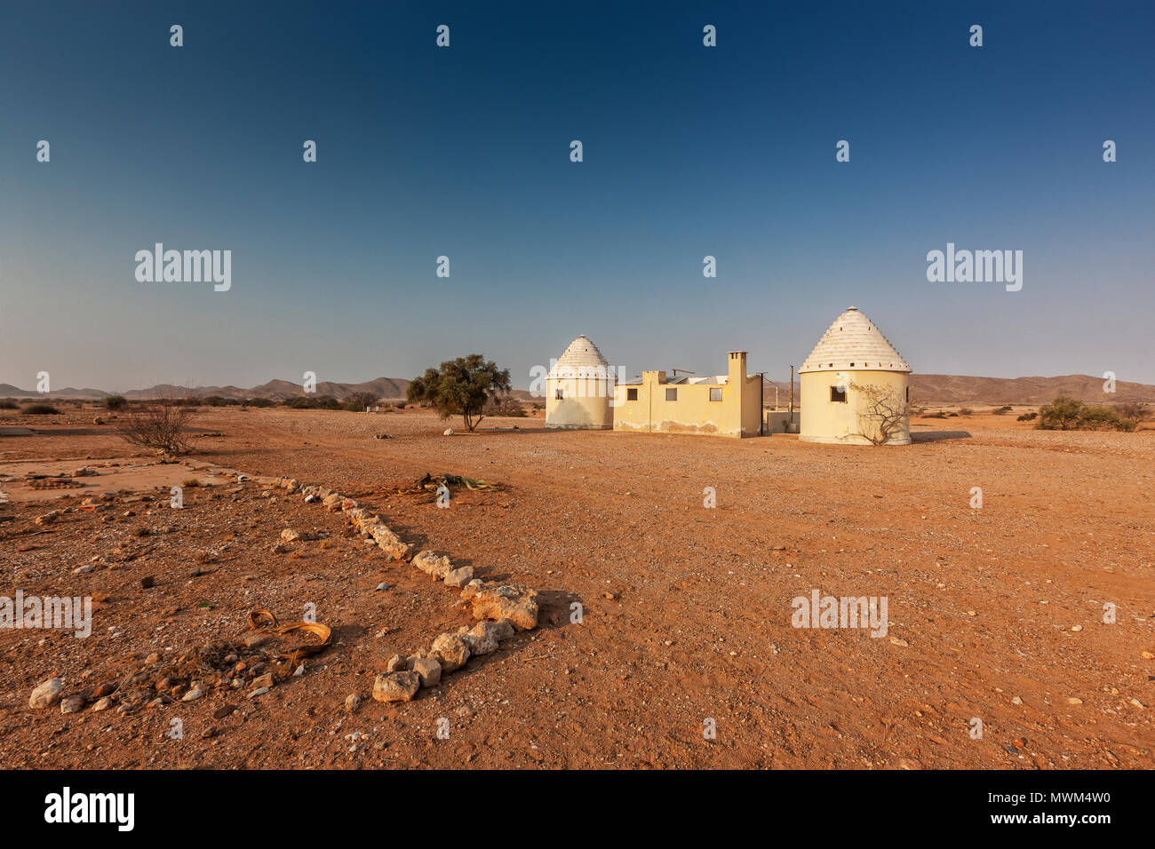 Old and abandoned house in a remote spot of angola in the cunene, known ...