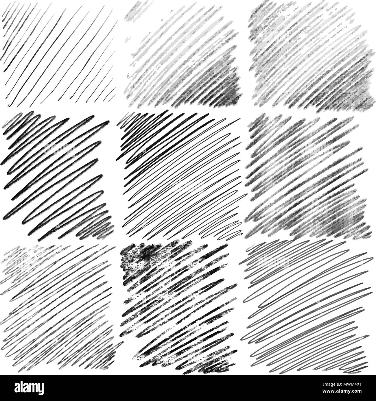 Set of diagonal hand drawn lines by pen. Vector background pattern ... Set of diagonal hand drawn lines by pen. Vector background pattern ...