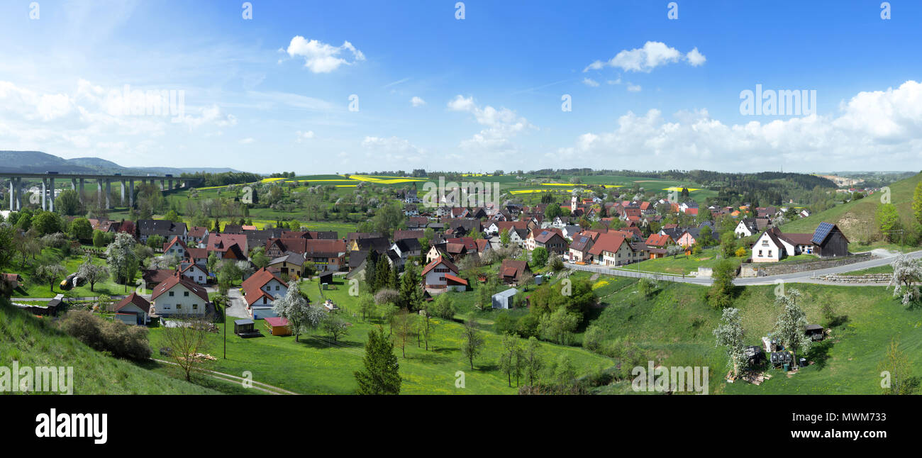 Autobahn valley bridge germany hi-res stock photography and images - Alamy