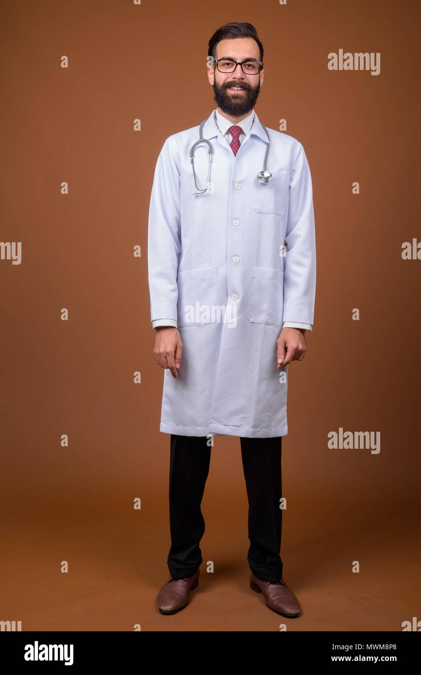 Happy persian bearded man doctor hi-res stock photography and images ...